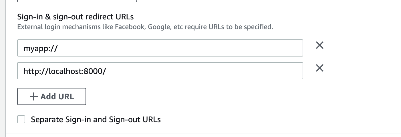 Hi we have multiple sign in url Google login · Issue #2082 · aws-amplify/amplify-flutter · GitHub