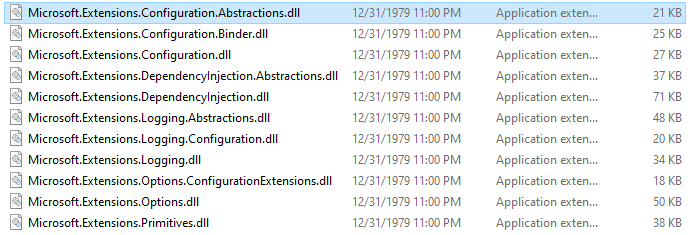 Microsoft.Extensions.Configuration.dll has wrong modified date · Issue #3540 · open-telemetry ...