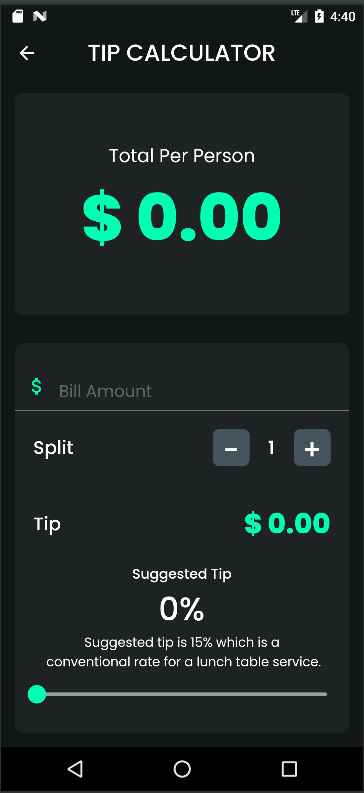 GitHub - abiodunosagie/tip_application: Built an app that help you calculate the exact amount to ...