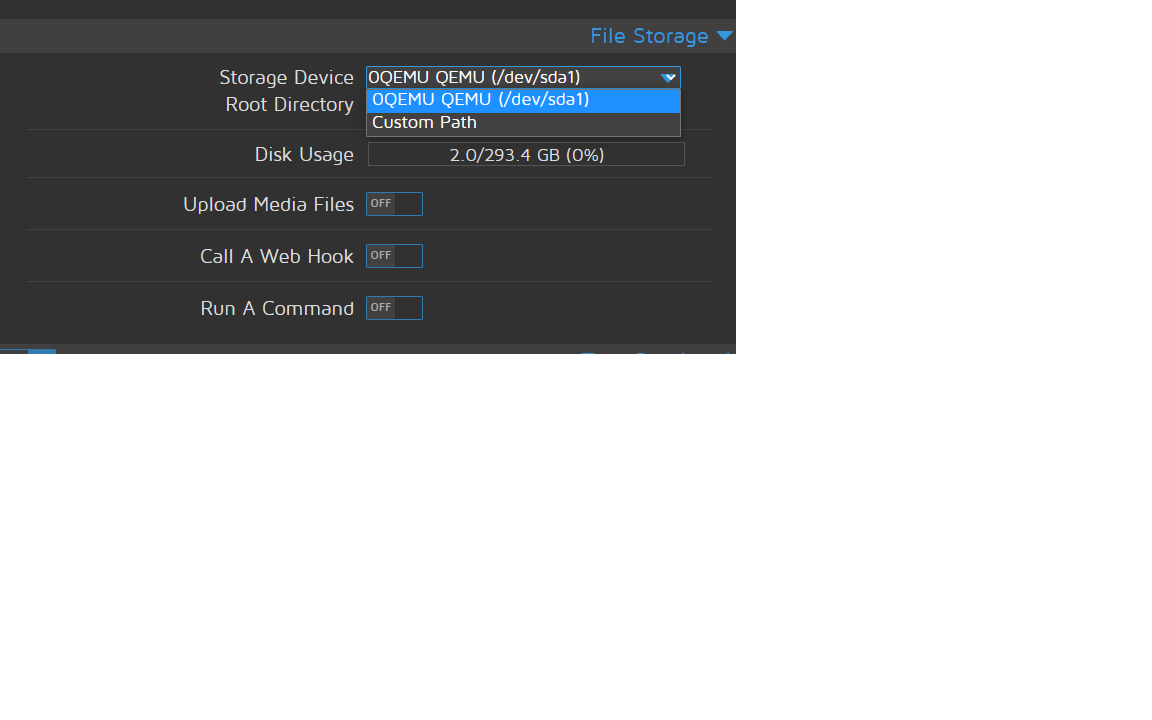 NO Network Share on Storage Device - Debian 10 · Issue #2690 · motioneye-project/motioneyeos ...