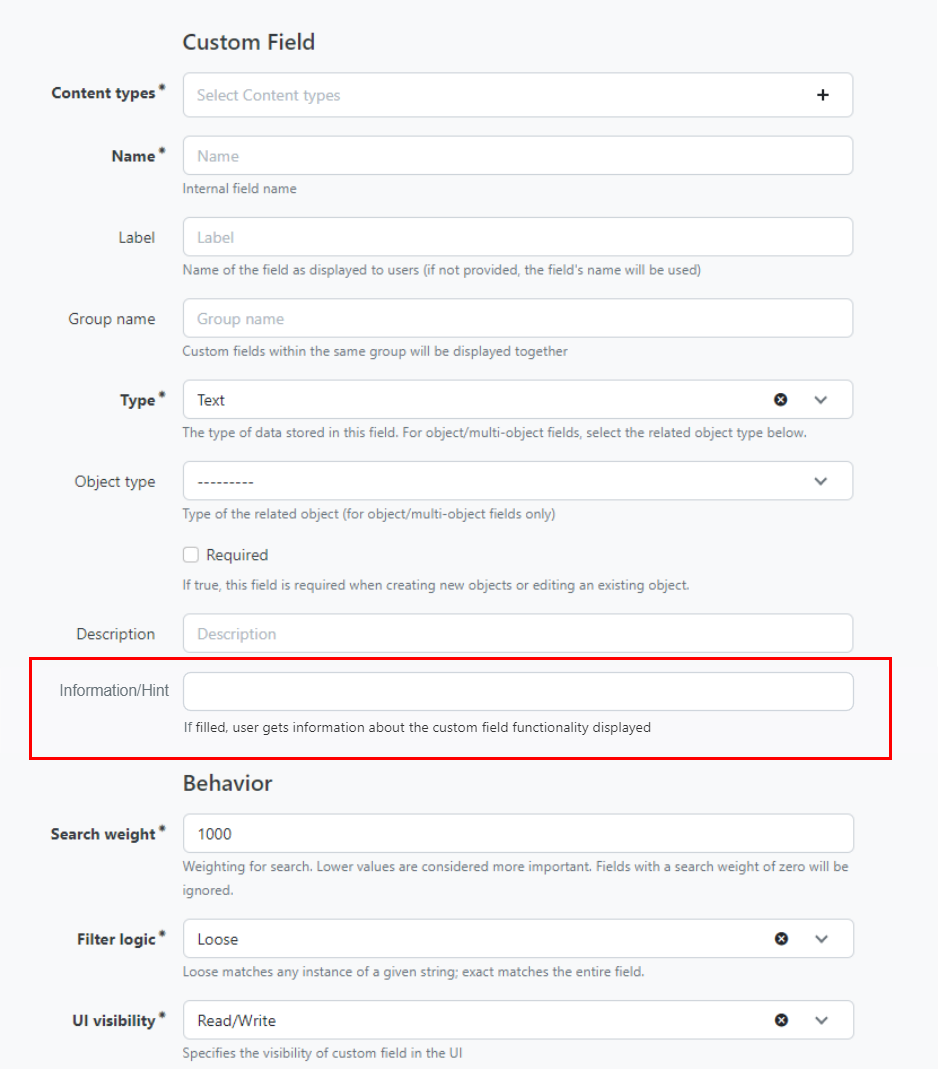 Custom Field Informationhint Button · Issue 12131 · Netbox Community 