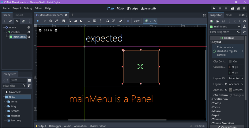 Scale is ignored when aligning 2D node to screen · Issue #71550 · godotengine/godot · GitHub