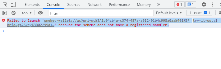 Failed to launch because the scheme does not have a registered handler. · Issue #740 · reown-com ...