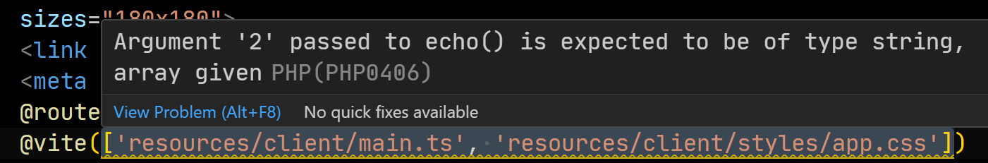 Laravel Blade False Errors · Issue 424 · Devsense Phptools Docs · Github