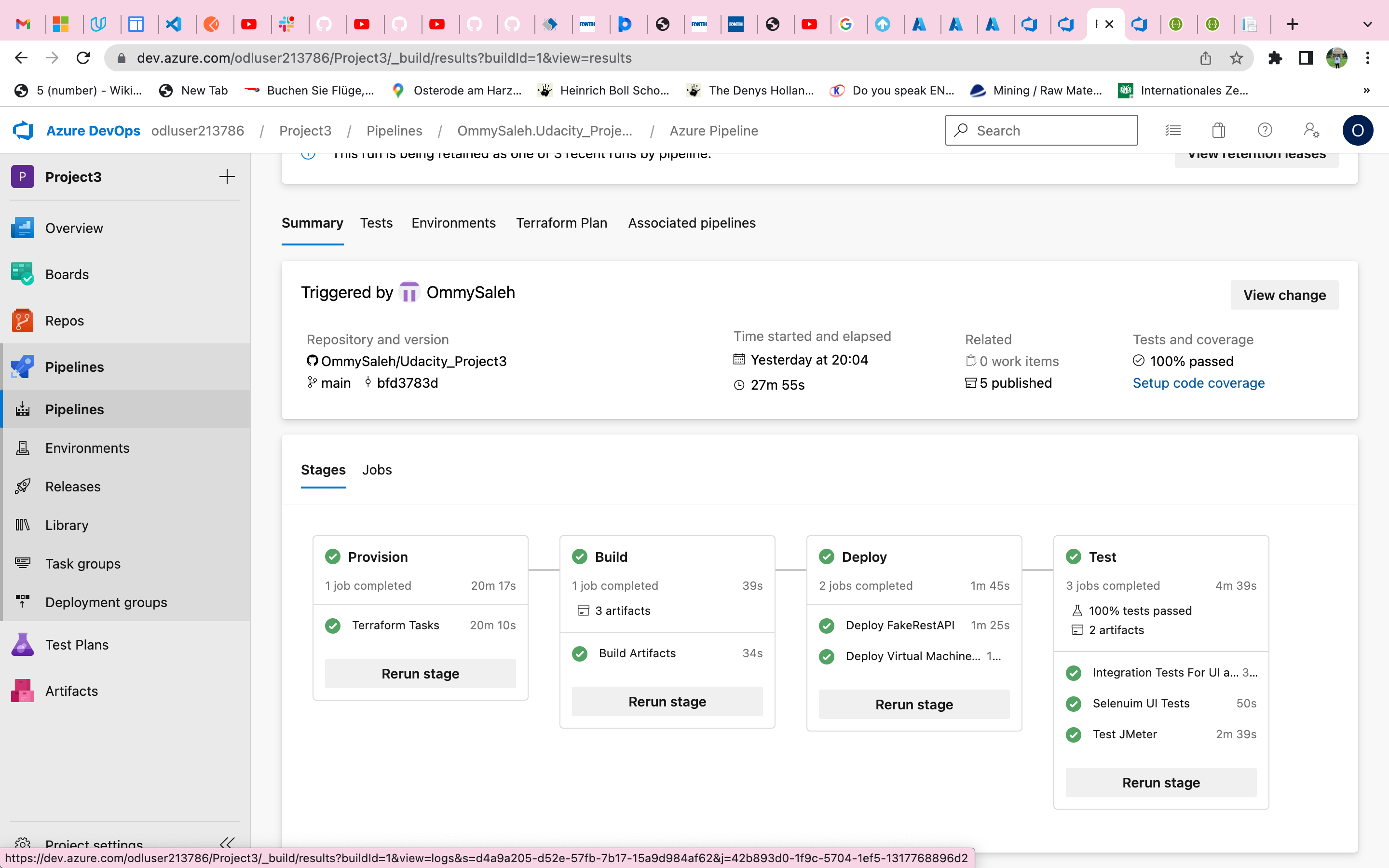 GitHub - OmmySaleh/Ensuring-Quality-Releases-CI-CD_Project3