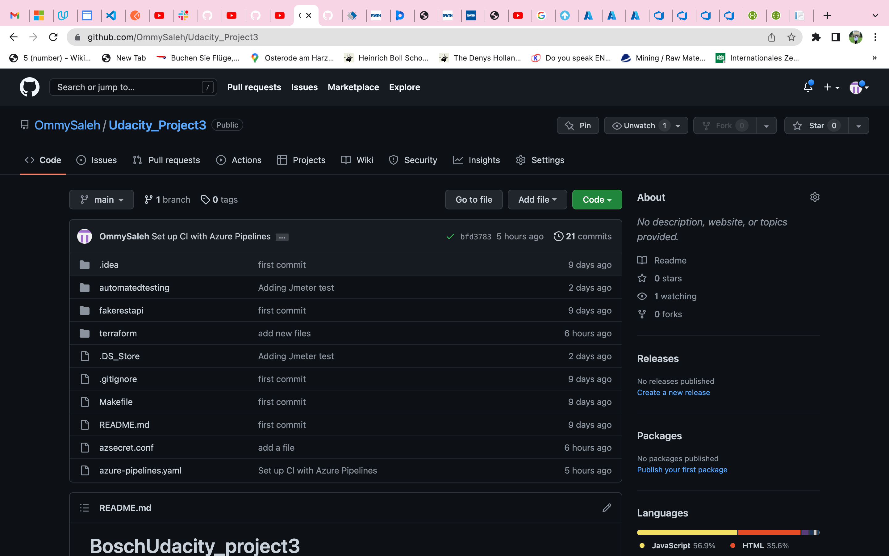 GitHub - OmmySaleh/Ensuring-Quality-Releases-CI-CD_Project3