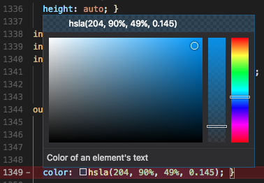 Diff view is able to edit color codes in CSS / SCSS files · Issue ...
