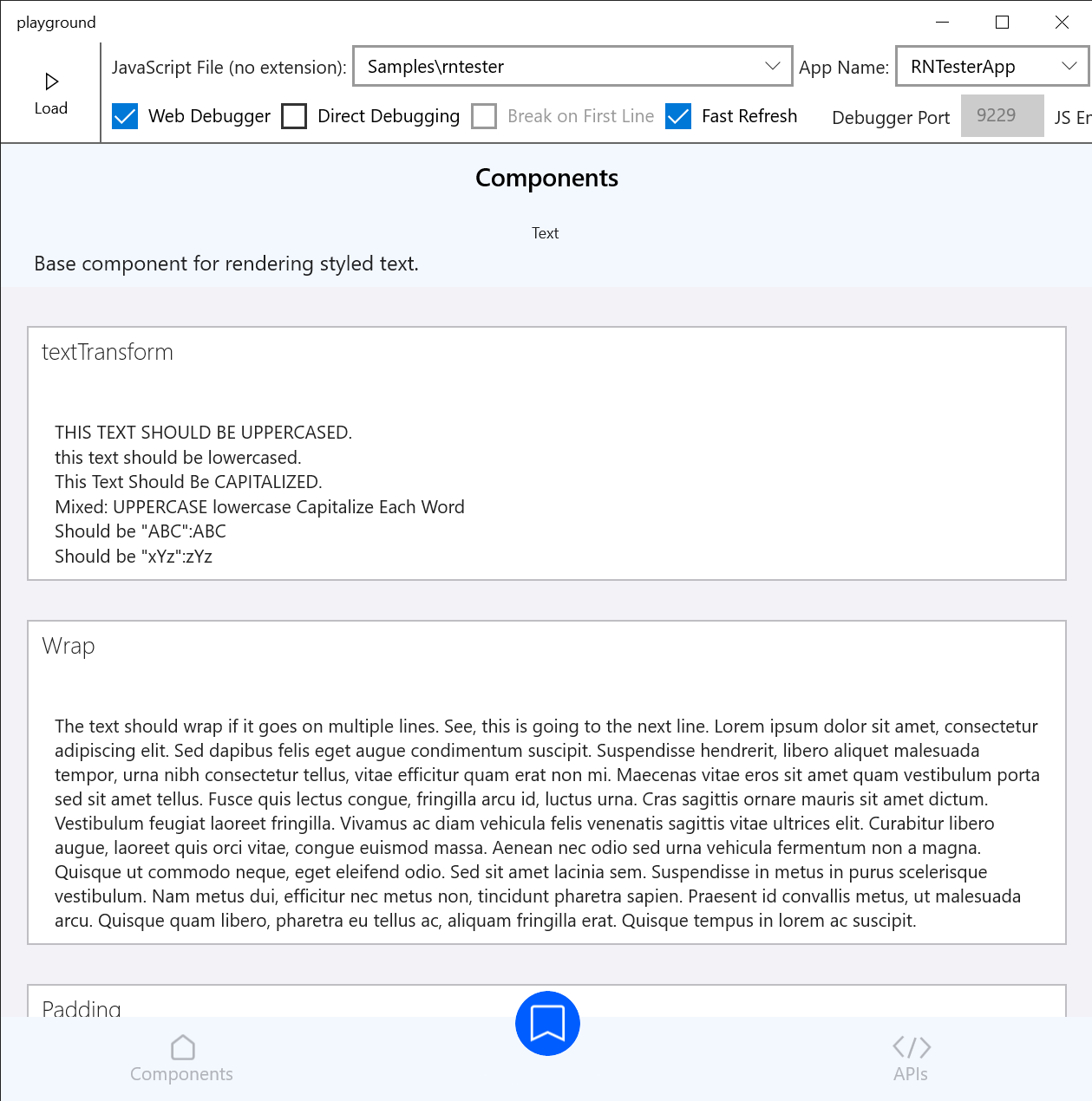 Virtual text children overwritten when no textTransform specified ...