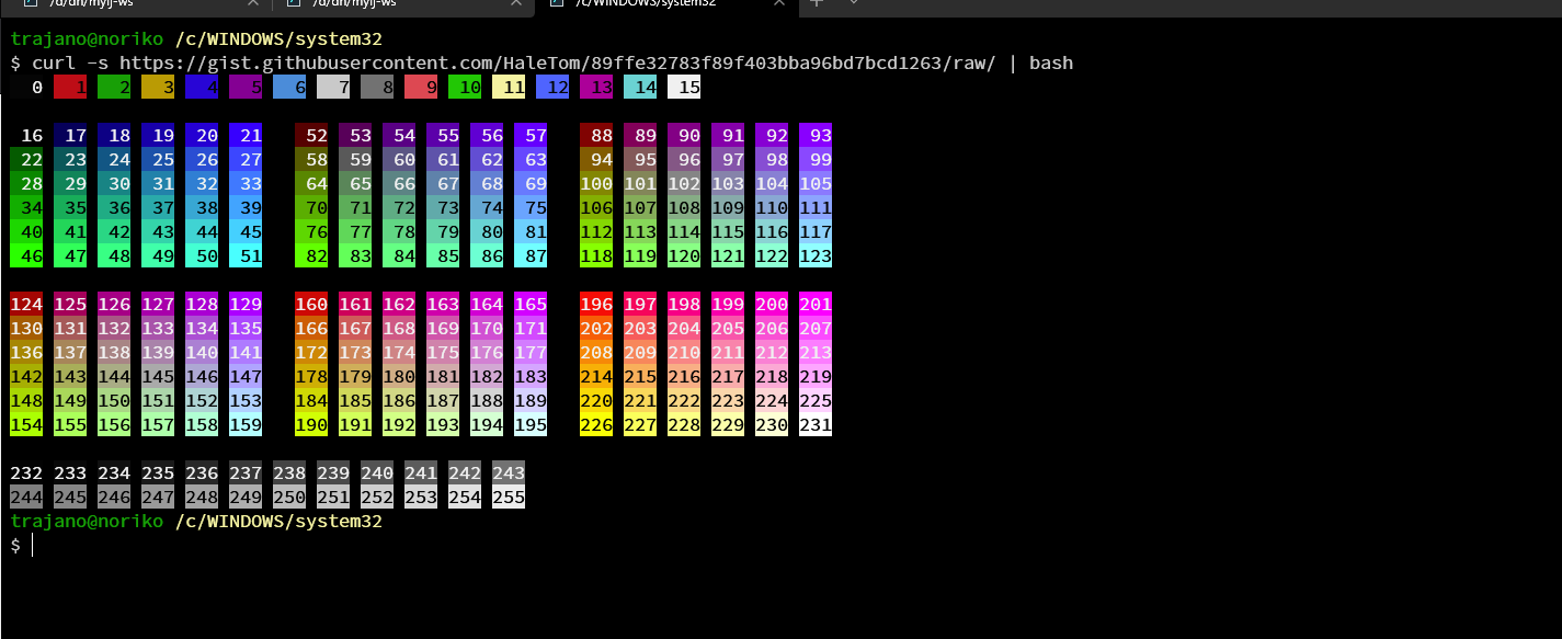 Colors & glyphs broken with git-for-windows bash · Issue #5073 · microsoft/terminal · GitHub