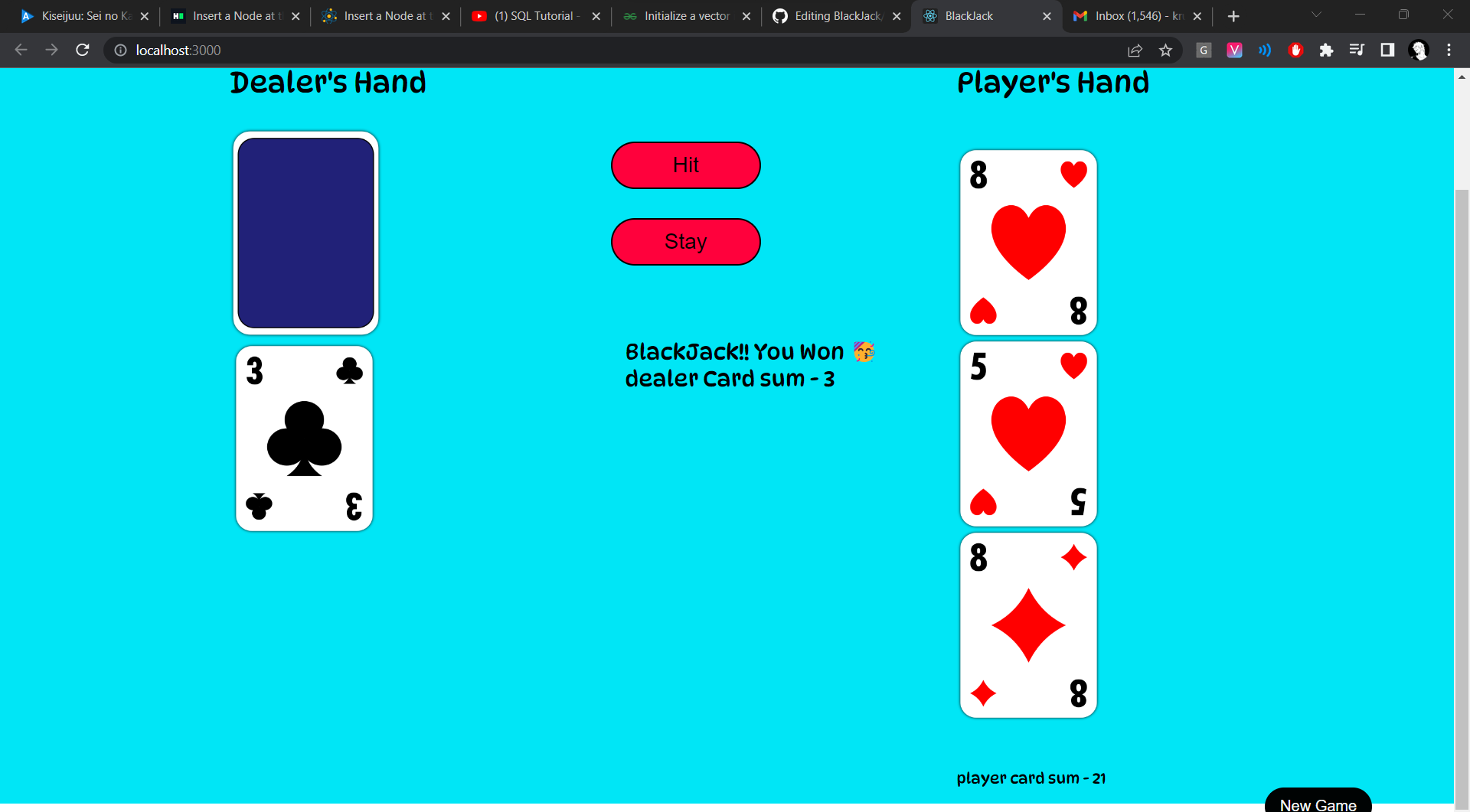 GitHub - Kruthardh11/BlackJack
