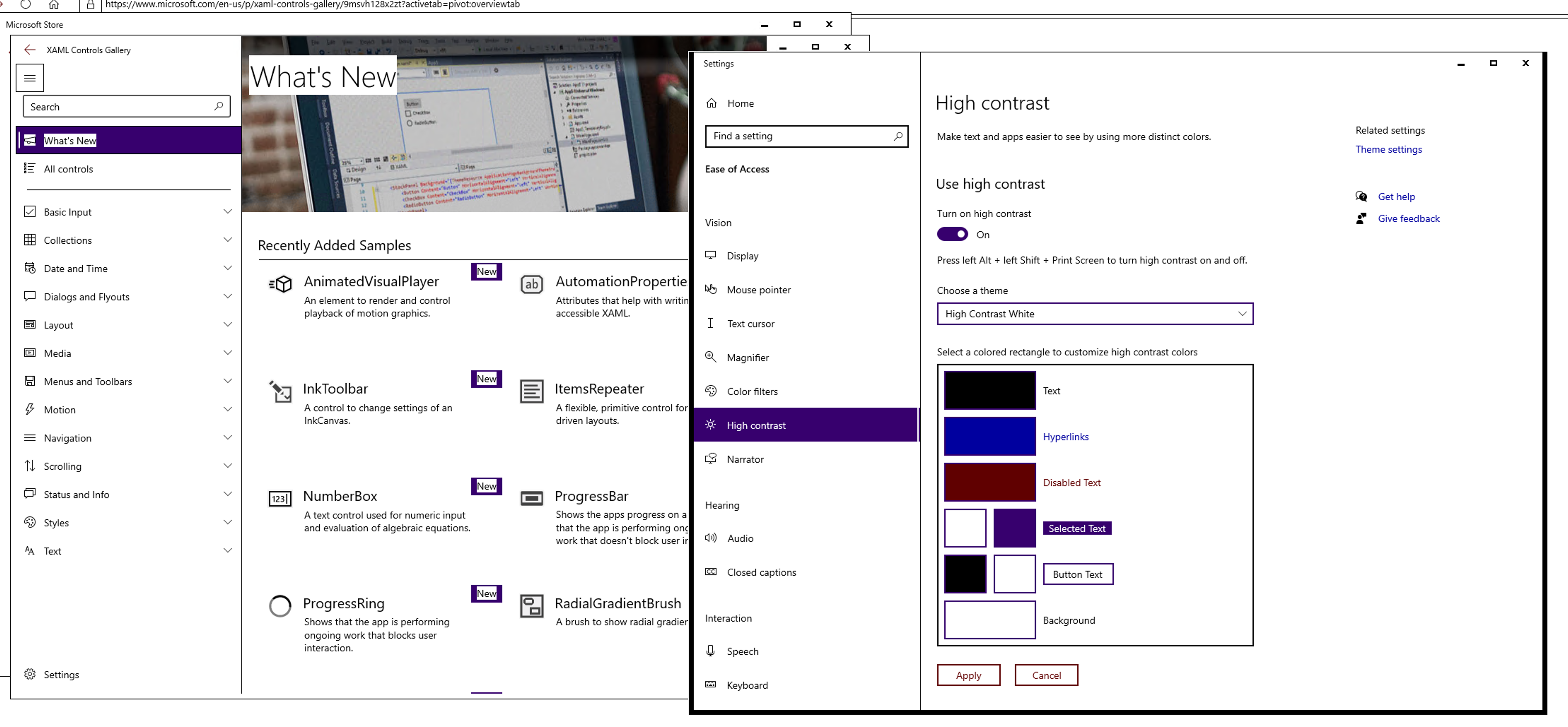 NavigationView UI looks off when changing high contrast modes · Issue #2958 · microsoft ...