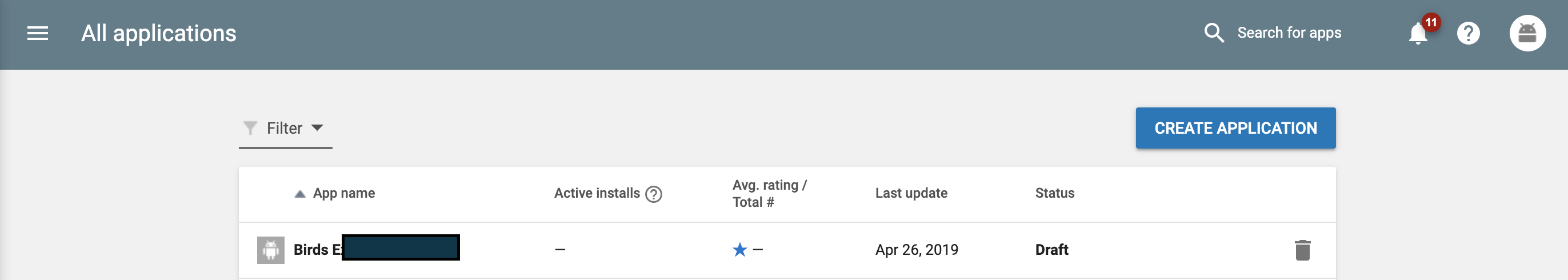 Google Api Error: applicationNotFound: No application was found for the ...
