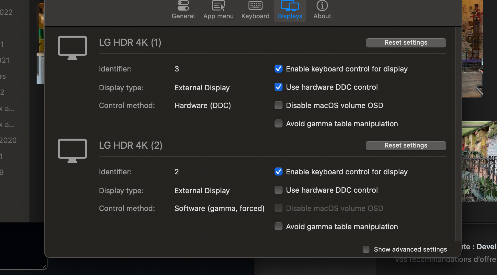 Identical monitor but only one supports DDC on MBP M1 · MonitorControl ...