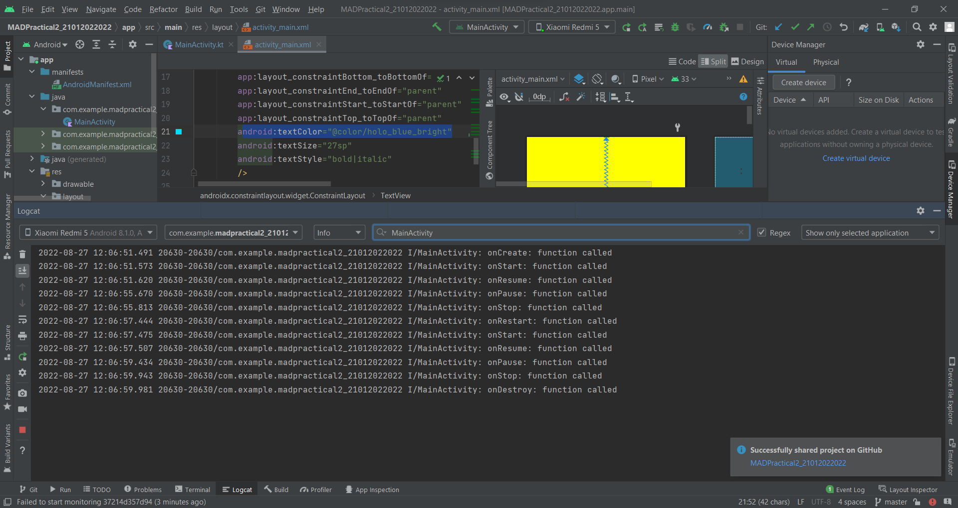 GitHub - dhavanikgithub/MADPractical2_21012022022