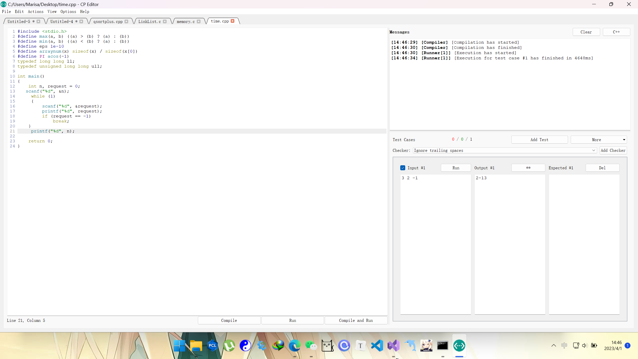 stdin timeout · cpeditor cpeditor · Discussion #1161 · GitHub