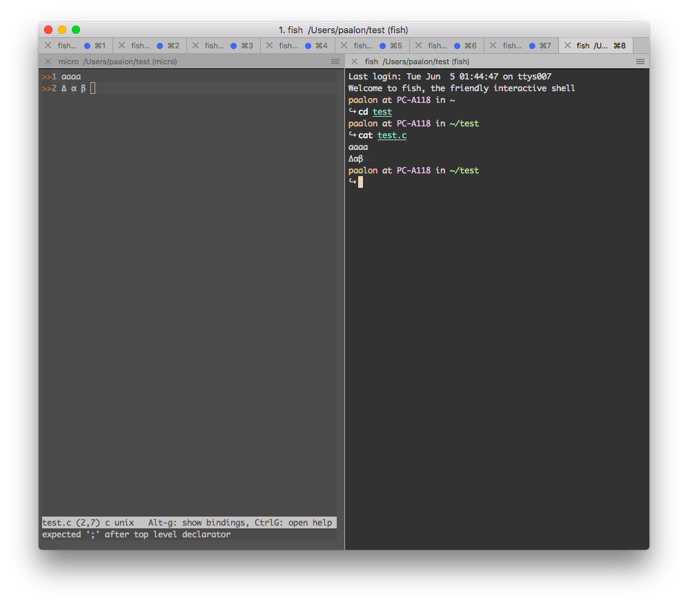 Ambiguous characters map to full-width characters in East Asian locale · Issue #1124 · zyedidia ...
