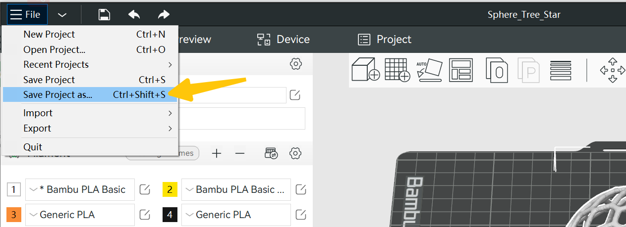 please enable "Save AS" for .3mf files · Issue #1288 · bambulab/BambuStudio · GitHub