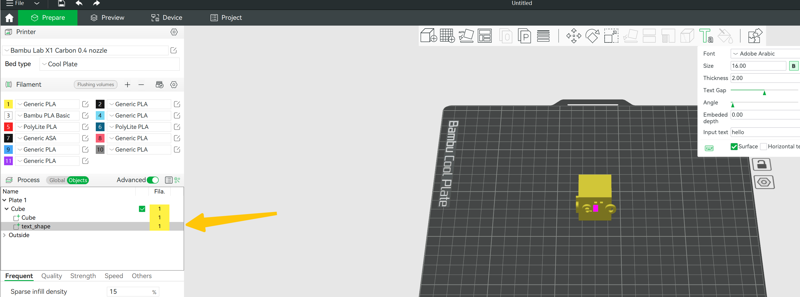 [FEATURE REQUEST] Edit Text after placement · Issue #262 · bambulab/BambuStudio · GitHub