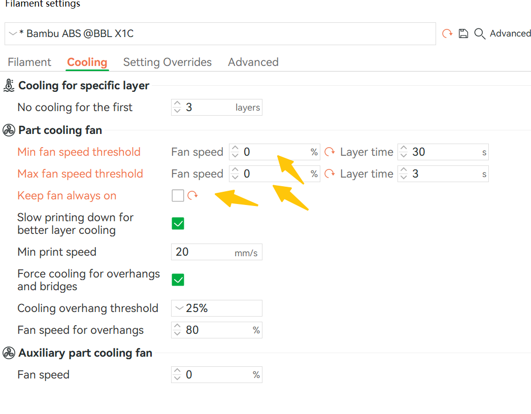 Control Parts Cooling Fans by Layer · Issue #383 · bambulab/BambuStudio · GitHub