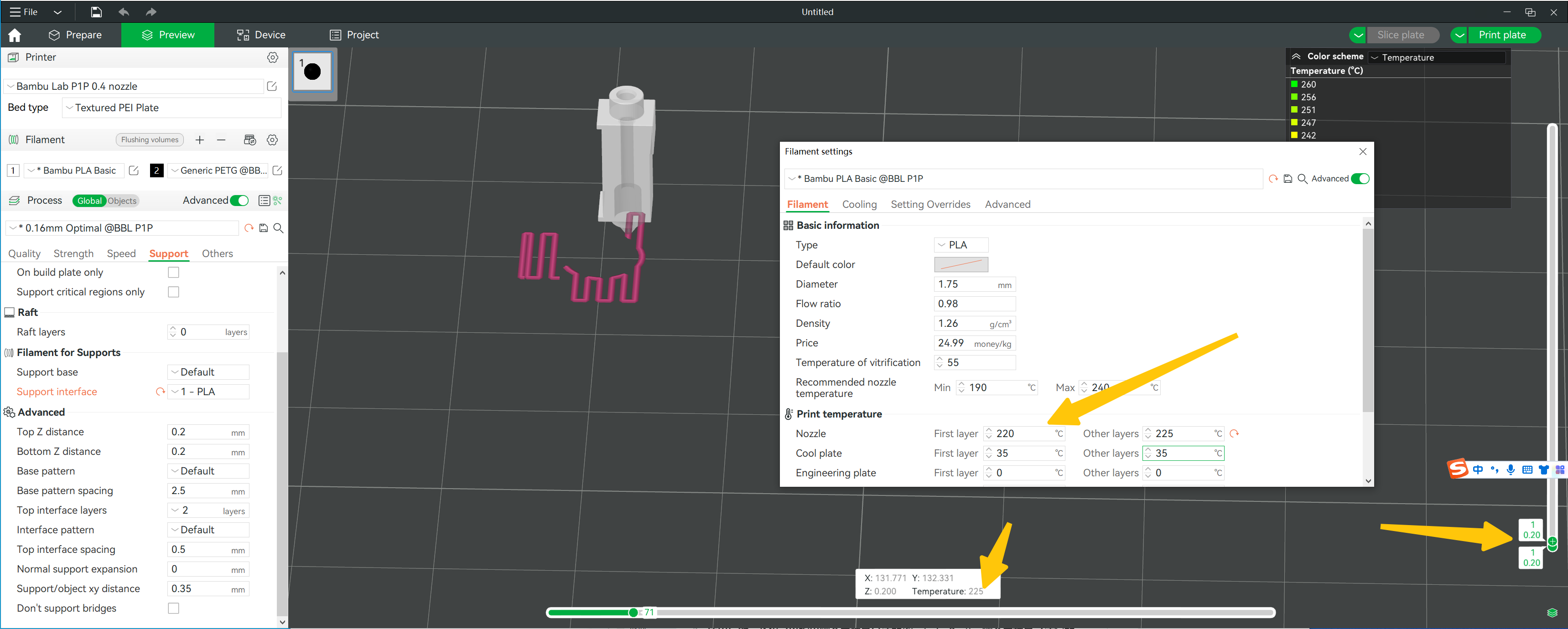 X1C First layer Nozzle temperature not working · Issue #1381 · bambulab/BambuStudio · GitHub