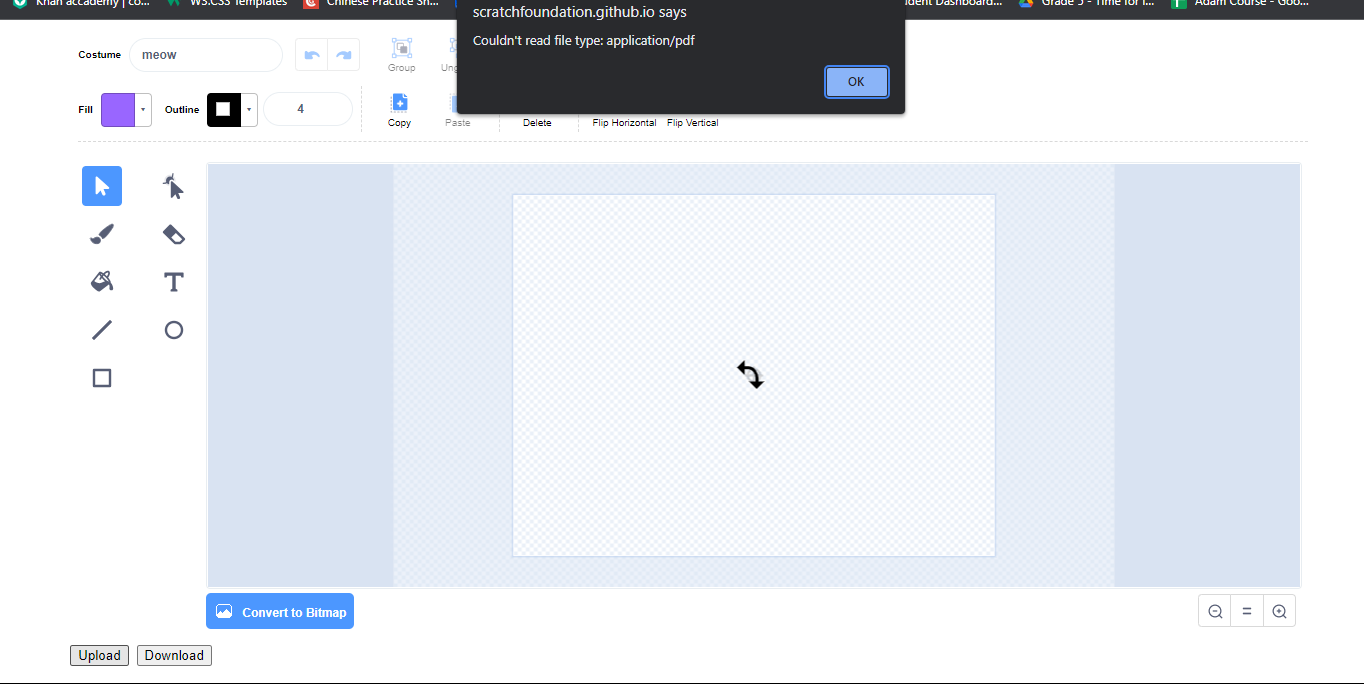 Upload Images · Issue #2190 · scratchfoundation/scratch-paint · GitHub