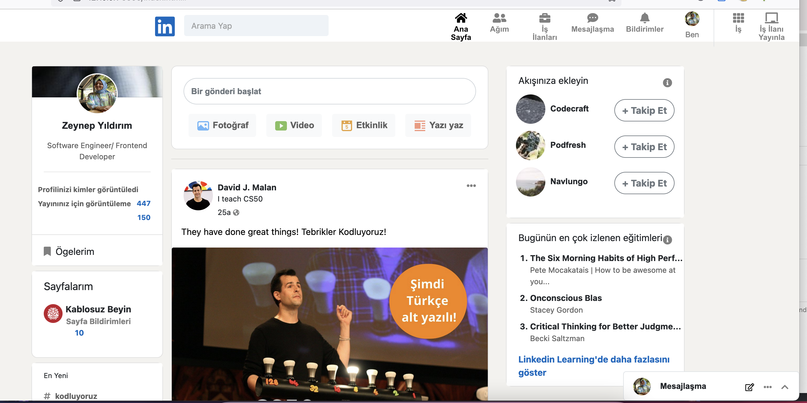 GitHub - zeynepbeyzayildirim/linkedin_clone: Linkedin_clone