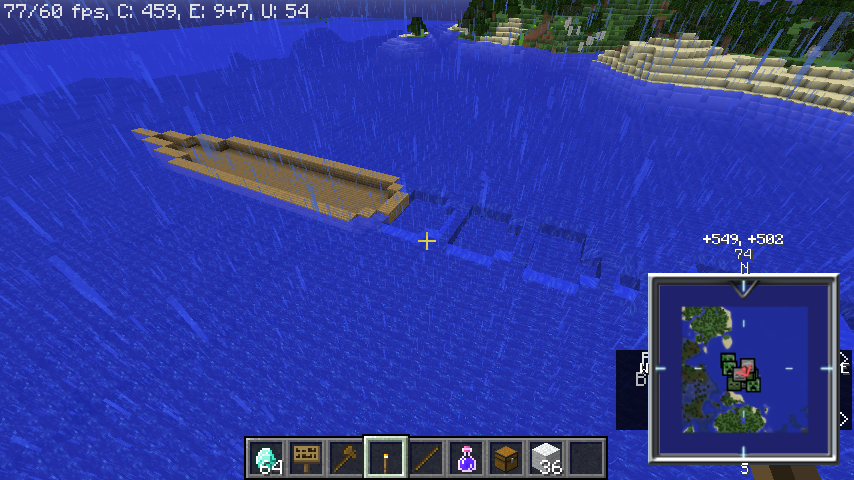 Air pockets form behind a cruising watercraft with space below the ...