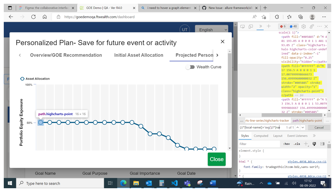 Playwright Hovering Over A Graph And Fetching Value From Tooltip Doesn T Work · Issue 497