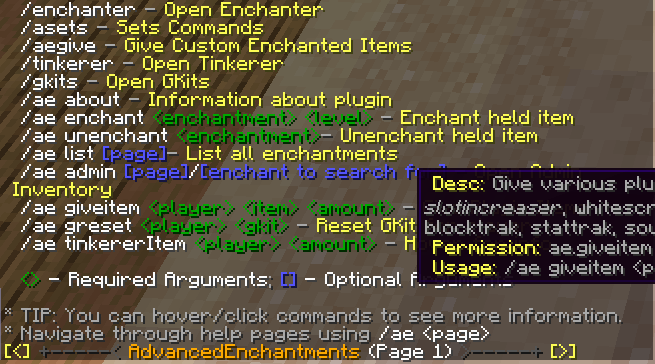 Permission ae.help · Issue #3059 · GC-spigot/AdvancedEnchantments · GitHub