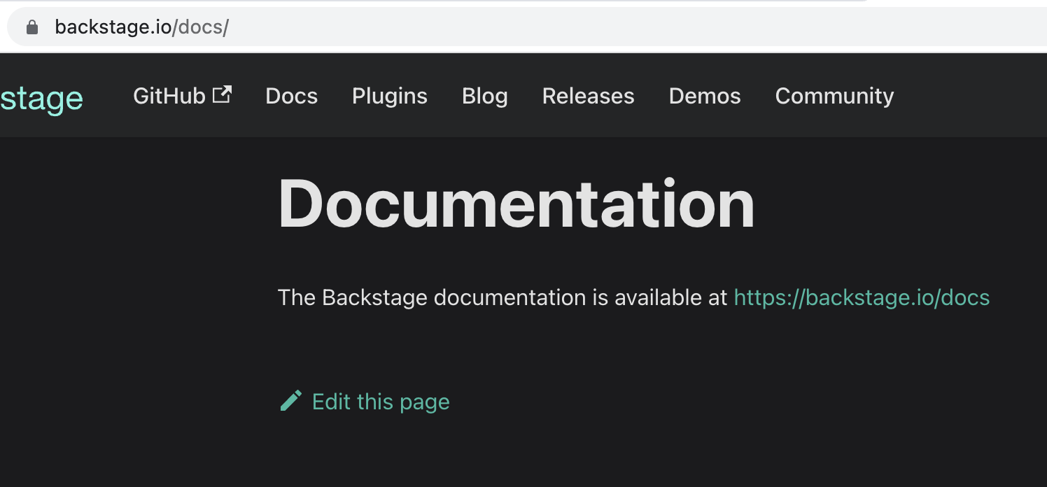 🐛 Bug Report: "https://backstage.io/docs/" redirect link is incorrect · Issue #16588 · backstage ...
