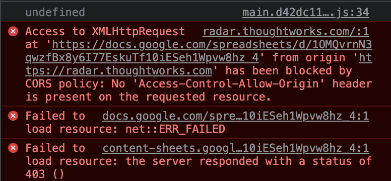CORS Error on Build Your Own Radar · Issue #214 · thoughtworks/build-your-own-radar · GitHub
