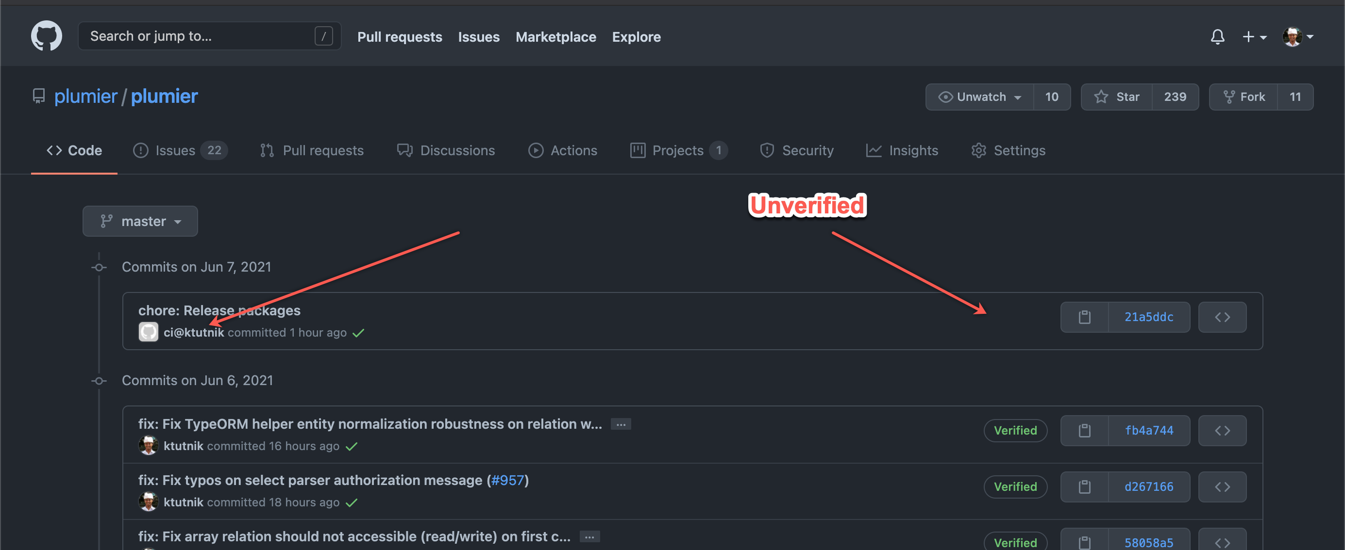 Github actions stable release bot should use signed commit · Issue #961 · plumier/plumier · GitHub