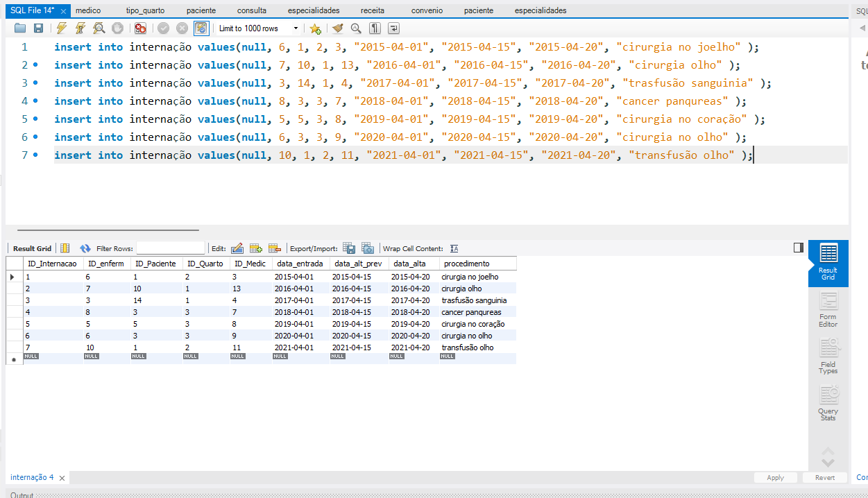 GitHub - MayconSubrim/HospitalDataBase: Banco de dados de um sistema hospitalar