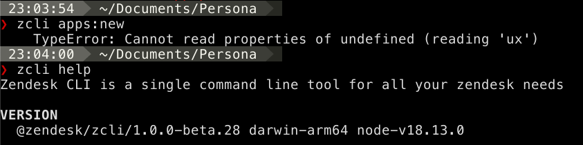 I can't create app using the cli · Issue #155 · zendesk/zcli · GitHub