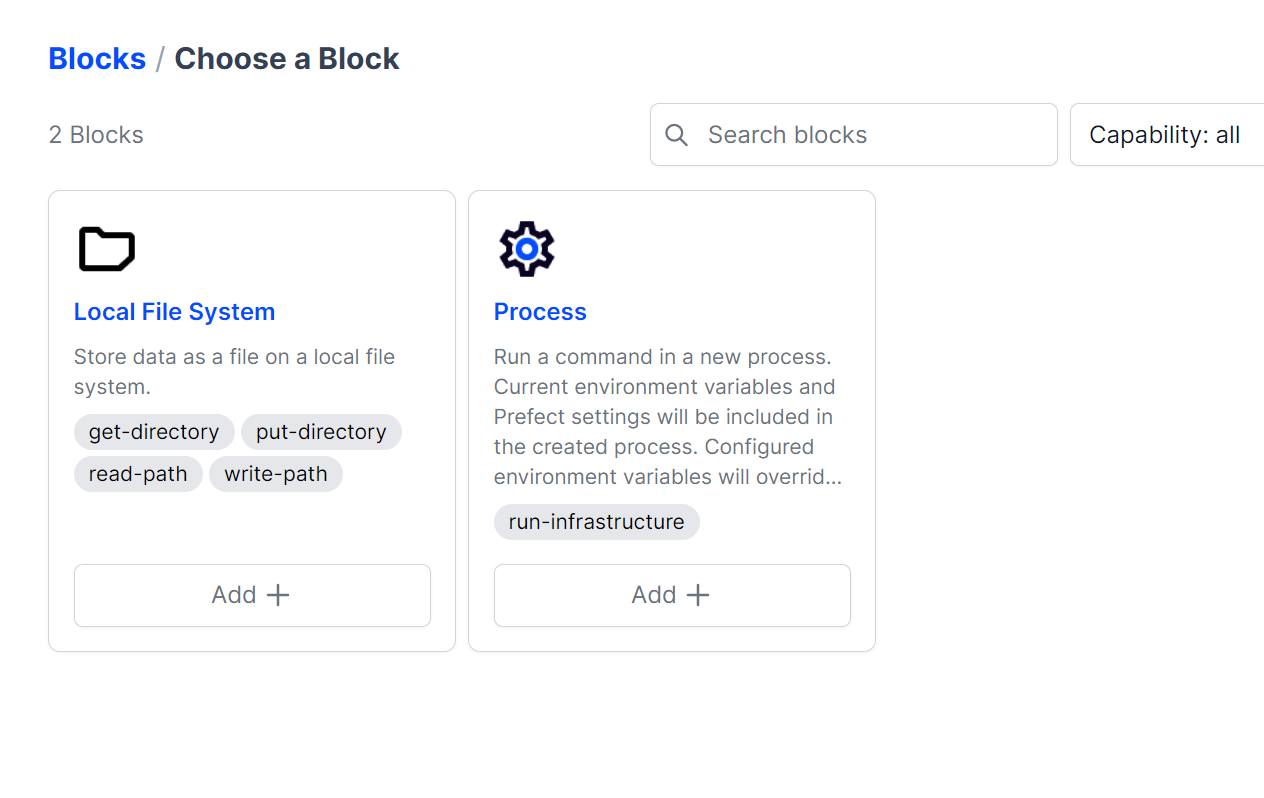 2.7.6 - Only two blocks available and not able to create notification · Issue #8079 · PrefectHQ ...