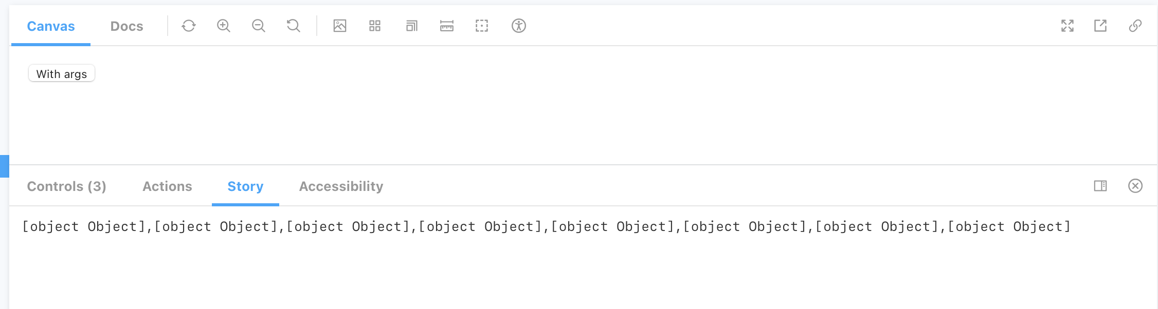 Code block displaying `[object Object]` when @storybook/components is ...