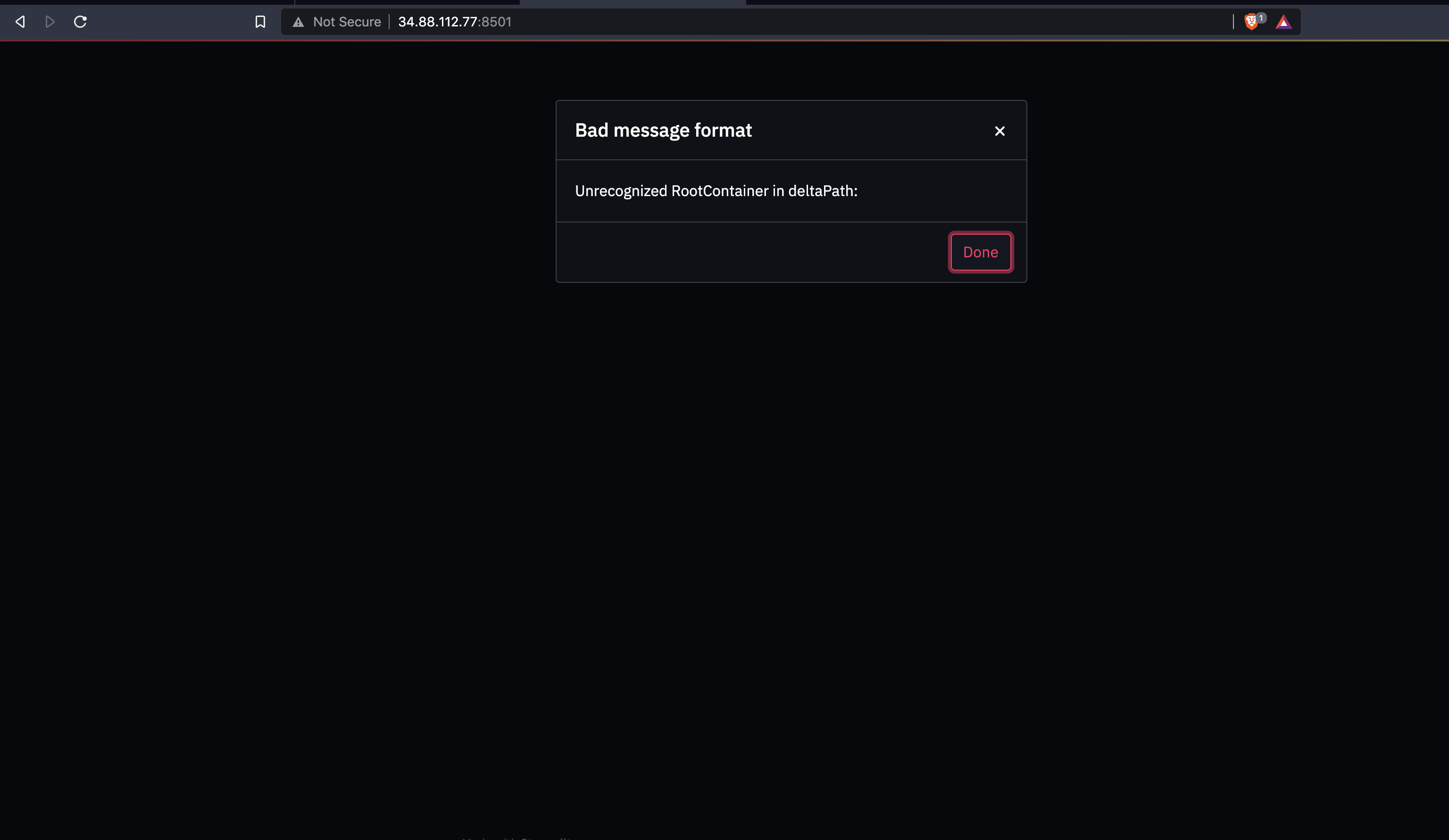 Hosted Streamlit app showing "Unrecognized RootContainer in deltaPath:" error · Issue #560 ...