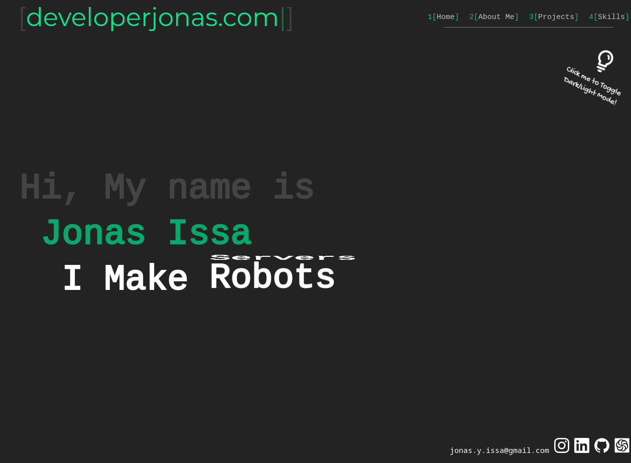 GitHub - Jonas-Y-Issa/PortfolioWebsite-Django: Terminal Inspired ...
