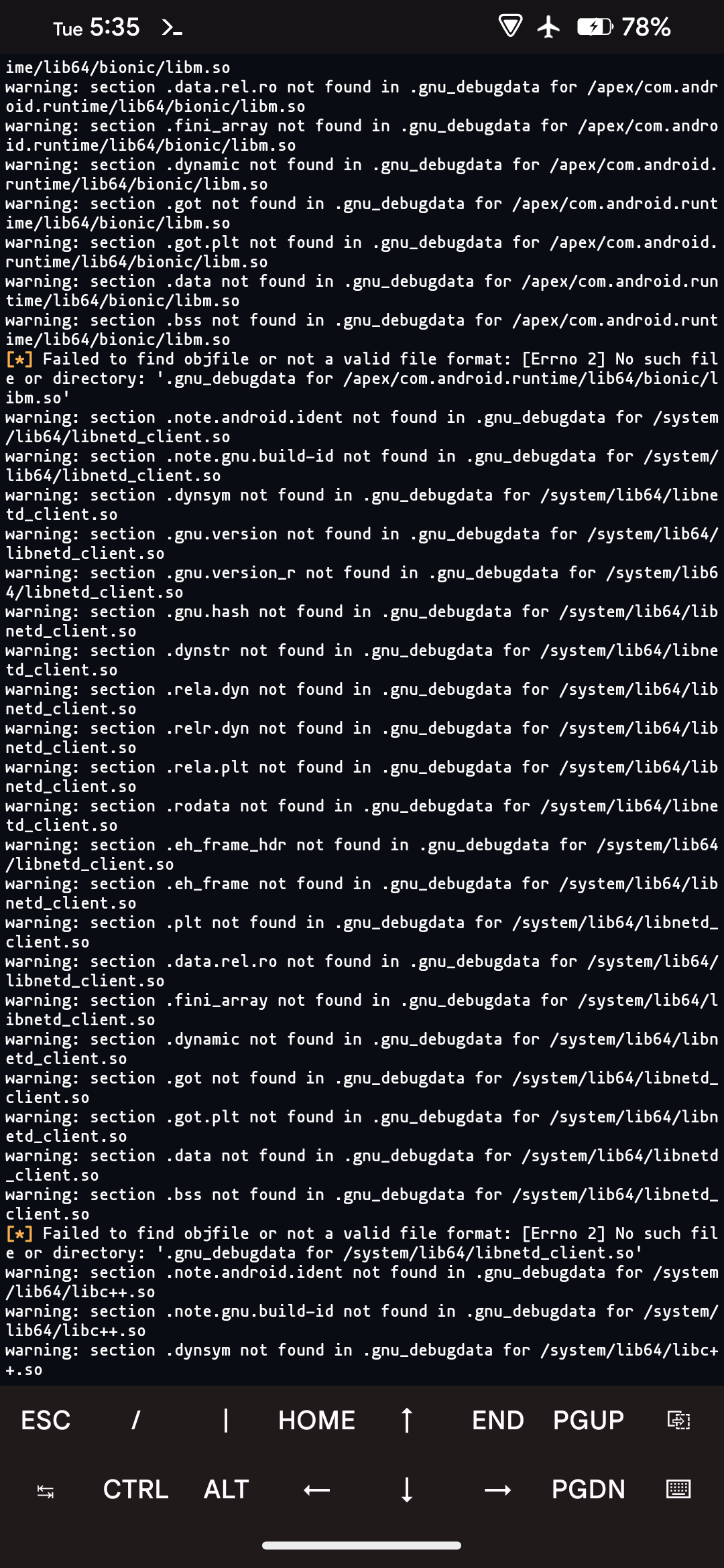 [Bug] Warning messages in GEF for missing sections in library files · Issue #957 · hugsy/gef ...