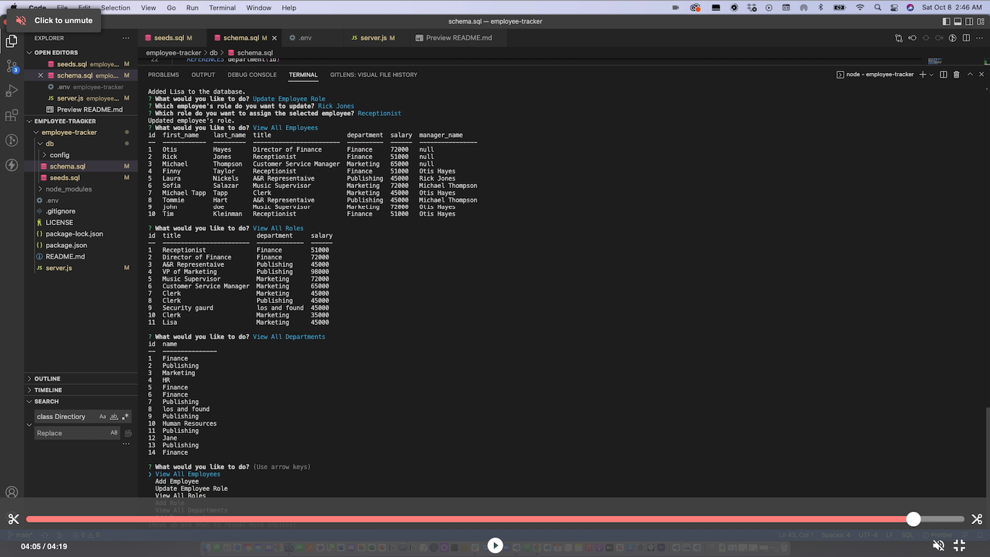 GitHub - toddrgarner/employee-tracker