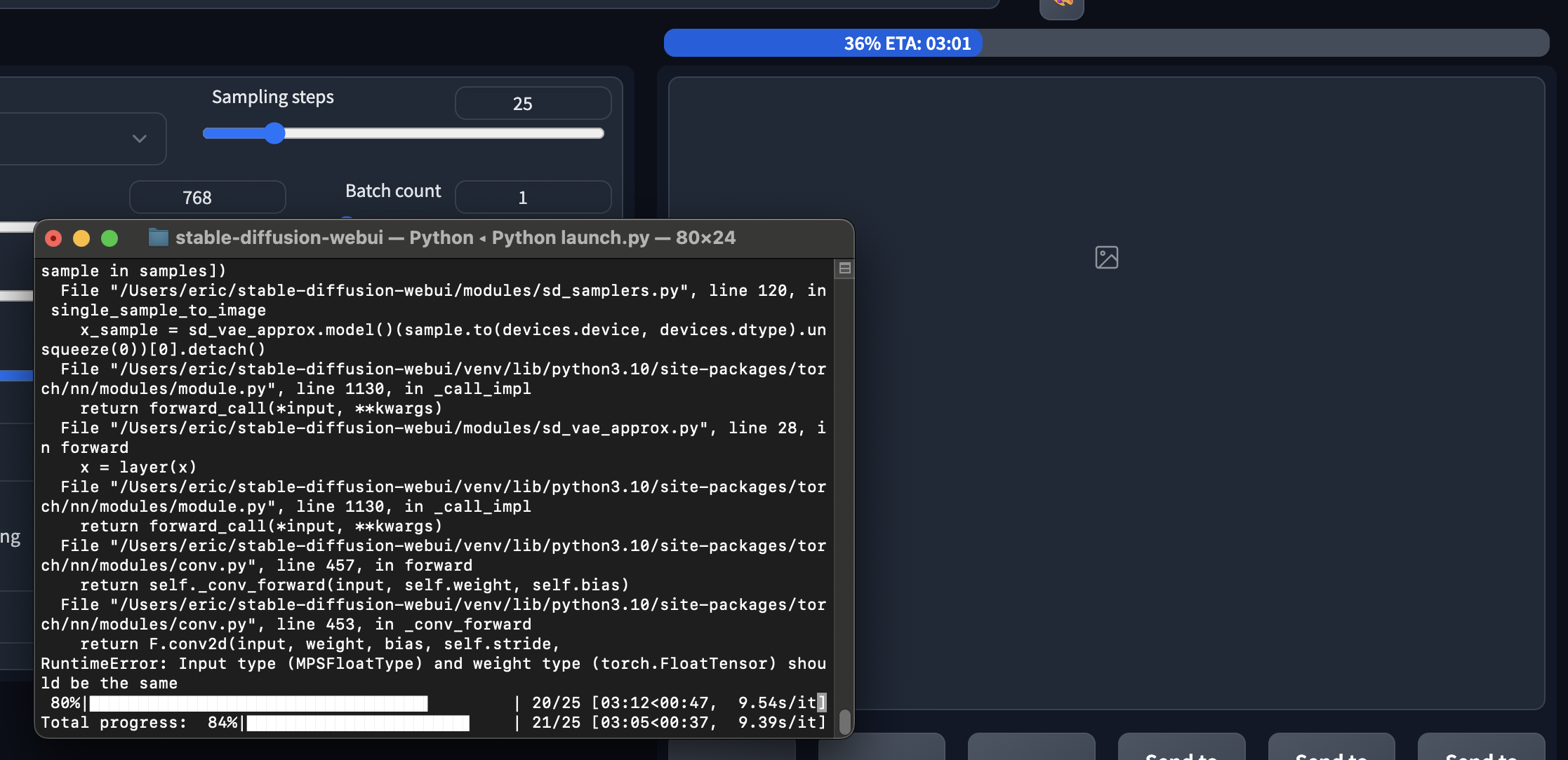 Webui gets stuck on a certain percentage with terminal still going[Bug]: · Issue #6764 ...