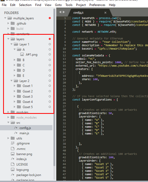How can set config of sub directory in layers. · Issue #874 · HashLips/hashlips_art_engine · GitHub