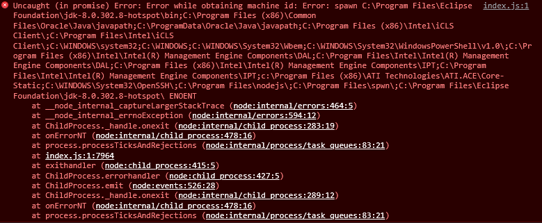 Launcher Stuck on Loading Screen (Error while obtaining machine id) · Issue #1428 · gorilla-devs ...