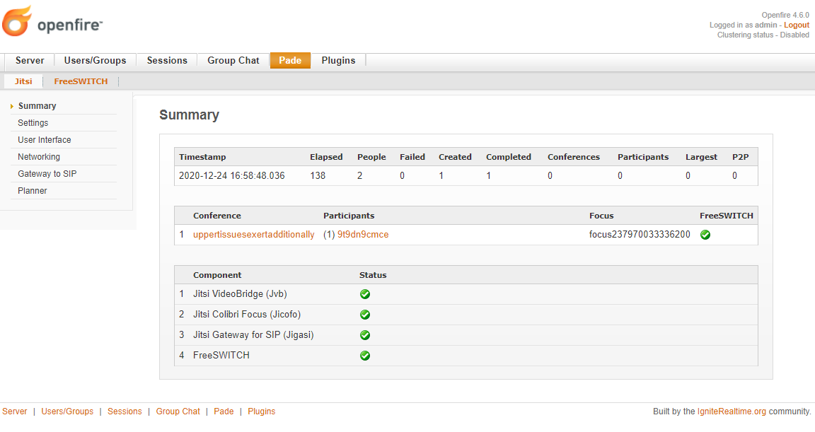 Start Order Of Plugins Ofmeet And Pade · Issue 154 · Igniterealtimeopenfire Pade Plugin · Github 
