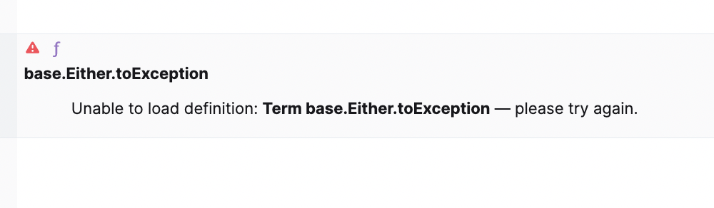Error when viewing Either.toException on Share · Issue #2461 · unisonweb/unison · GitHub