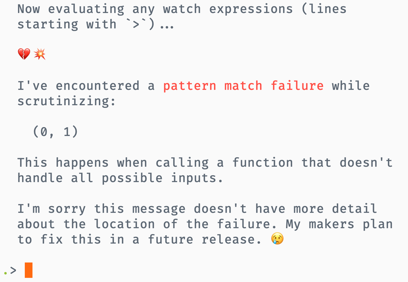 Runtime errors in your Unison program shouldn't crash CLI · Issue #465 · unisonweb/unison · GitHub