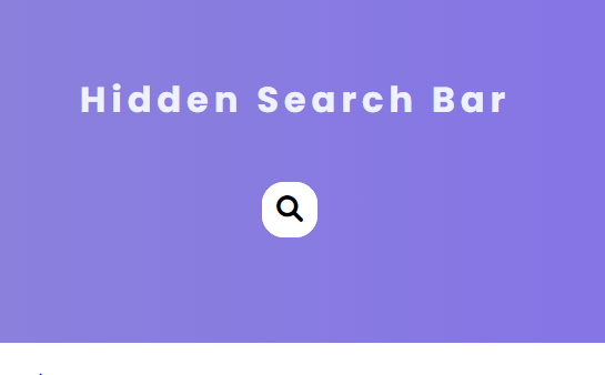 GitHub - Dina-petrick/Hidden-Search-Bar