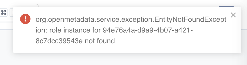 Deleting a role could cause side effect of a logged user · Issue #9504 · open-metadata ...
