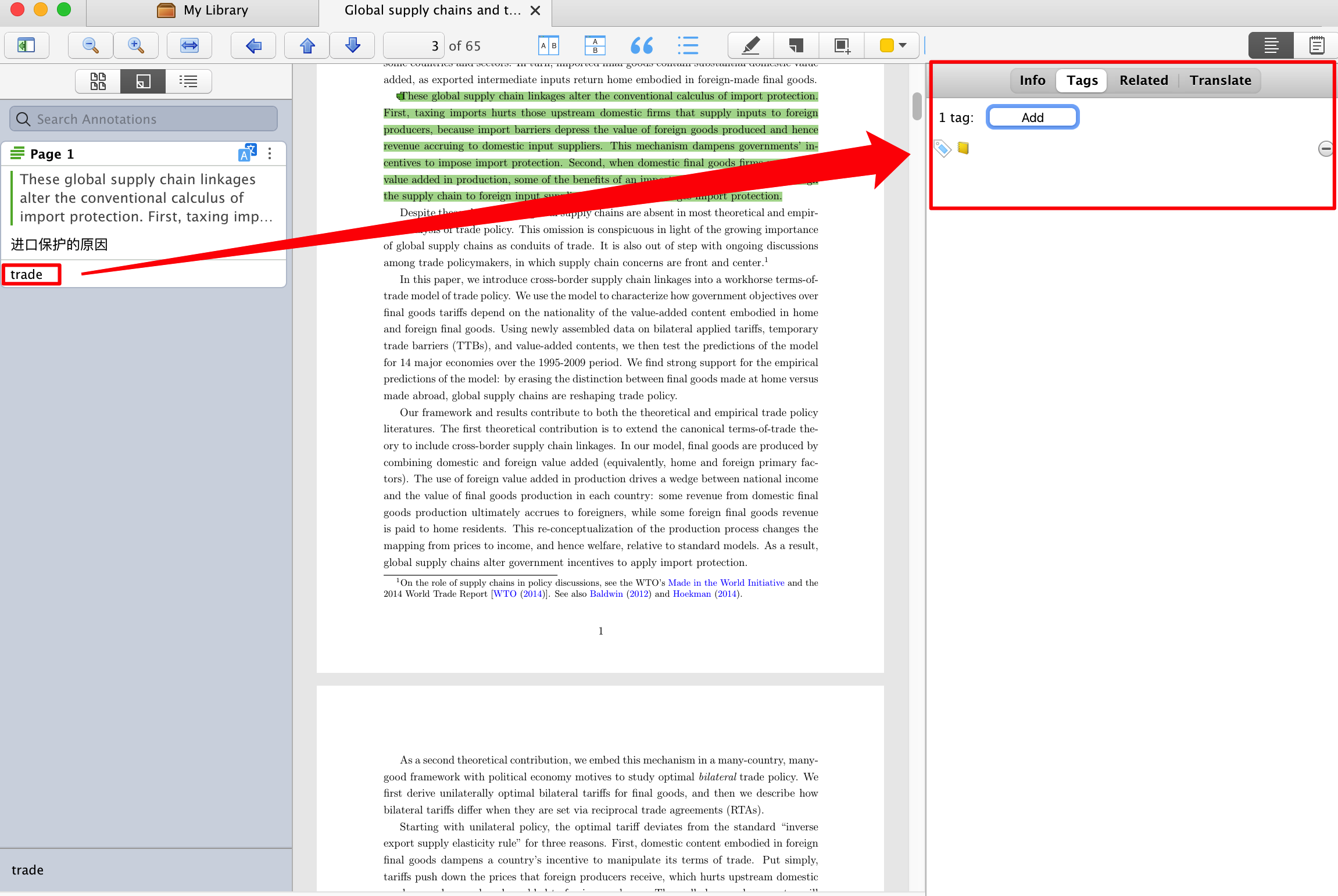 The annotated tags in the pdf cannot be synchronized to the right tag ...