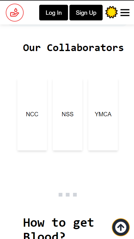 Feat: Add Carousel for our collaborators in mobile view. · Issue #110 · Saurav-Pant/Blood ...
